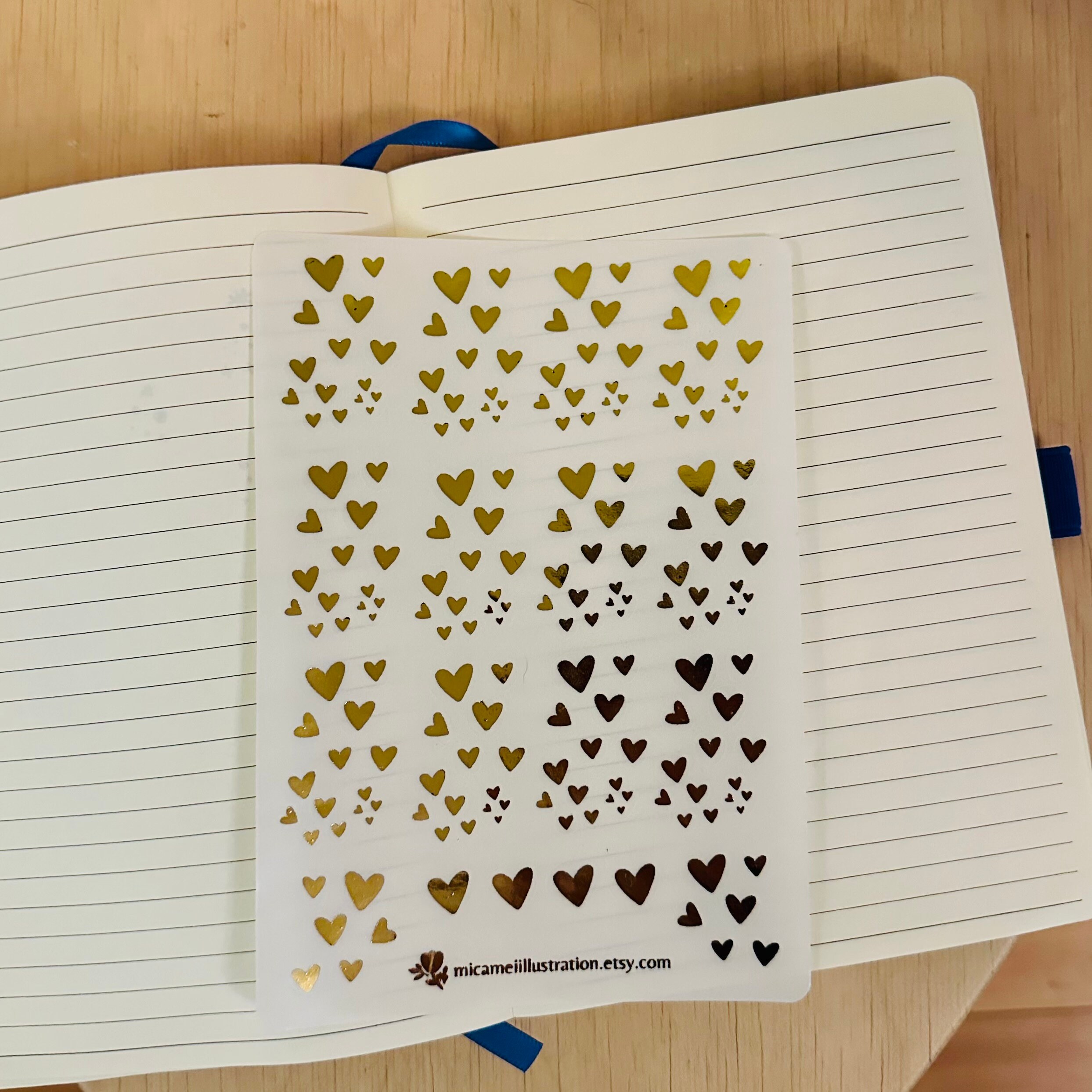 Sparkle Sticker Heart Cute Glitter Sticker Set Bullet Journal - Etsy