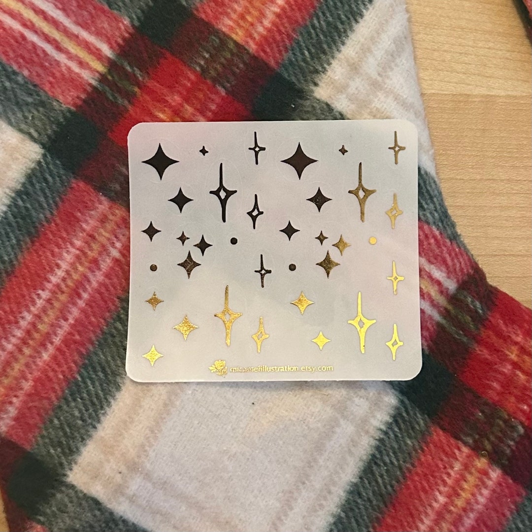 Sparkle Sticker, Cute Glitter Sticker Set, Bullet Journal Sticker Sheet ...