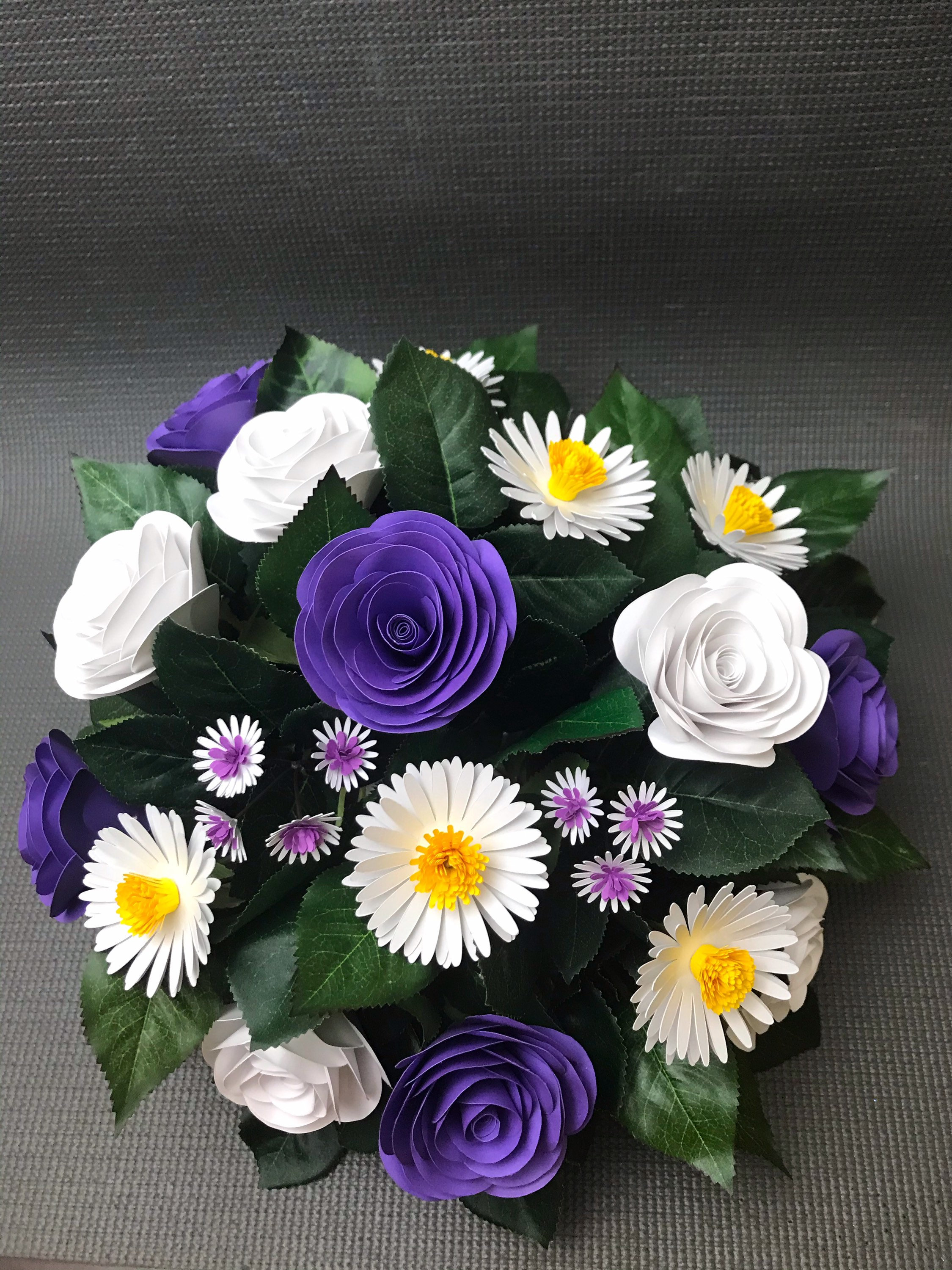 Round Centerpiece in Paper Flowers Centerpiece in Paper - Etsy