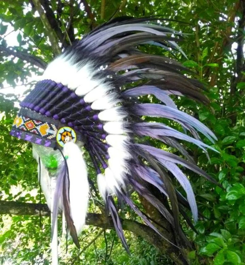 Kids Indian Headdress Replica, Kids Feather Headdress, Native American ...
