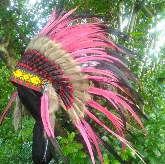 Bohemian headdress Indian headdress replica Native American | Etsy