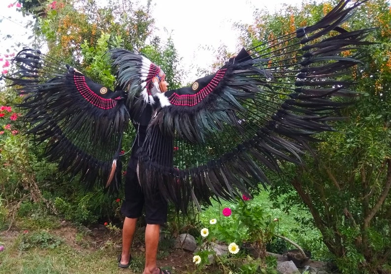 Indian Style Wings Custom Order, Native American Costume Wings Replica ...