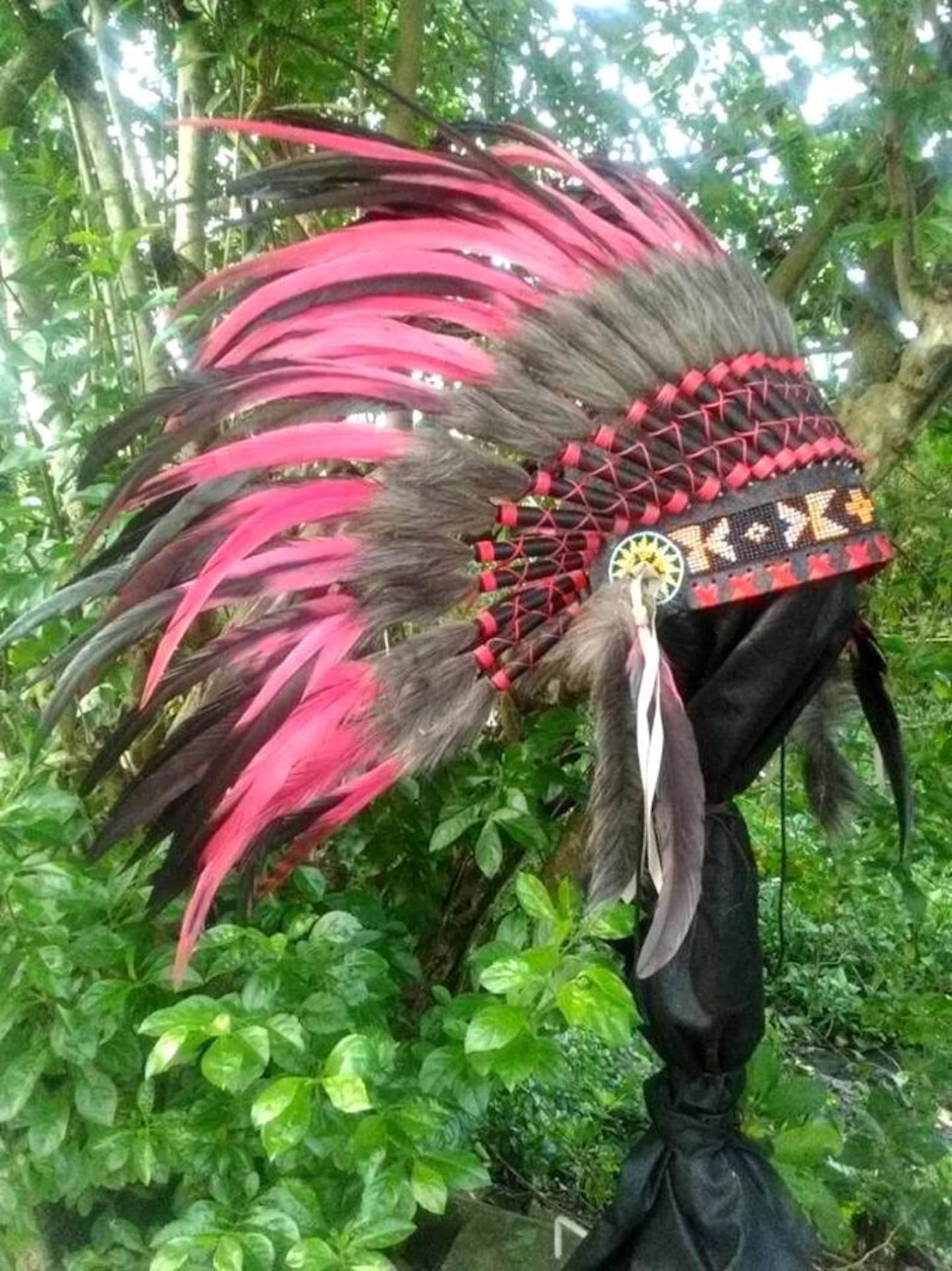 Indian Headdress Replica, Chief War Bonnet Costume Native American ...