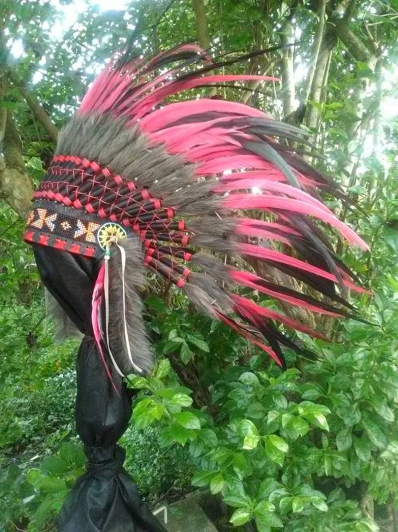 Indian Headdress Replica, Chief War Bonnet Costume Native American ...