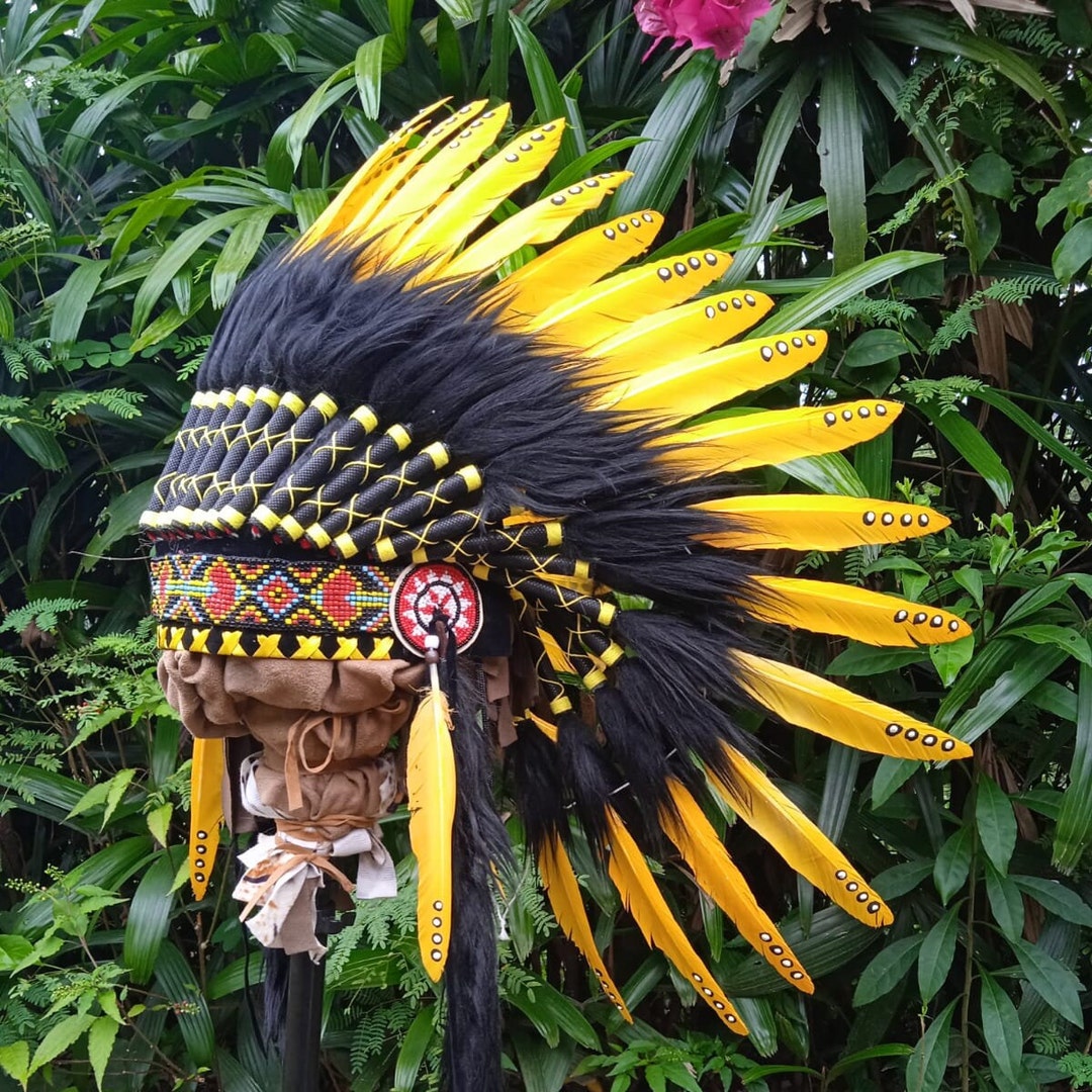 Custom Made Native American Warbonnet Style, Indian Headdress Replica ...