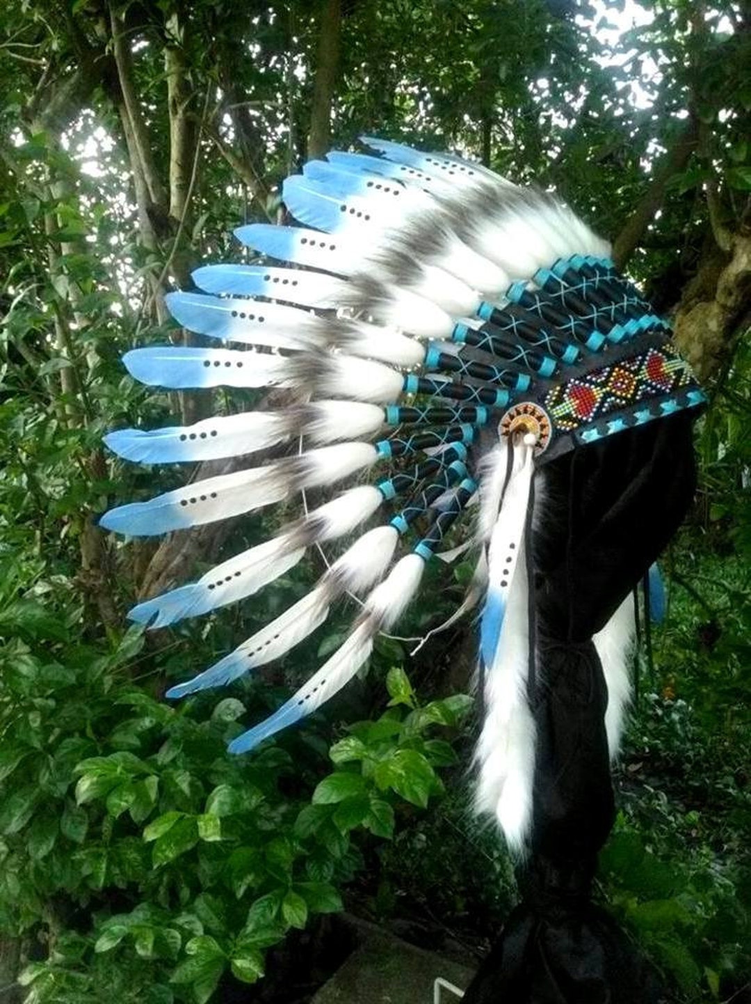 Made to Order Indian Headdress Replica, Native American Style Feather ...
