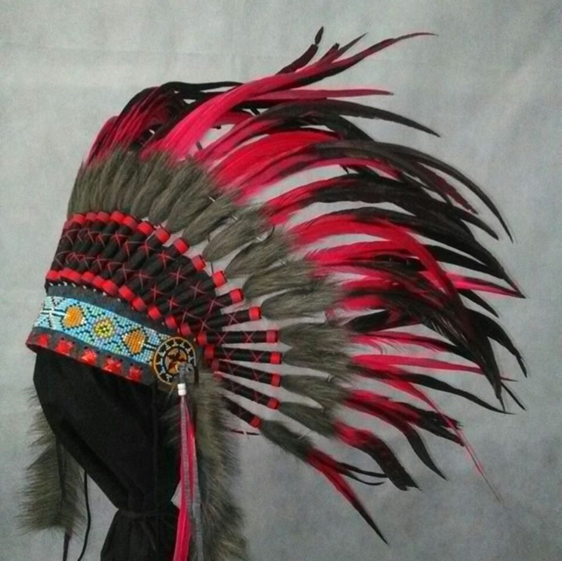 Kids Indian Headdress Replica, Kids Native American Headdress Style ...
