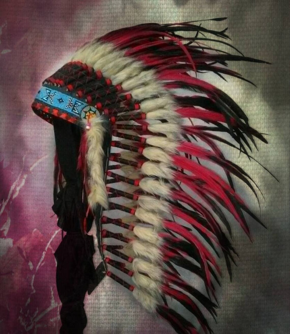 Indian Headdress Replica Native American Headdress Style - Etsy