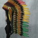 Indian Headdress Replica, Feather Headpiece, Native American Warbonnet ...