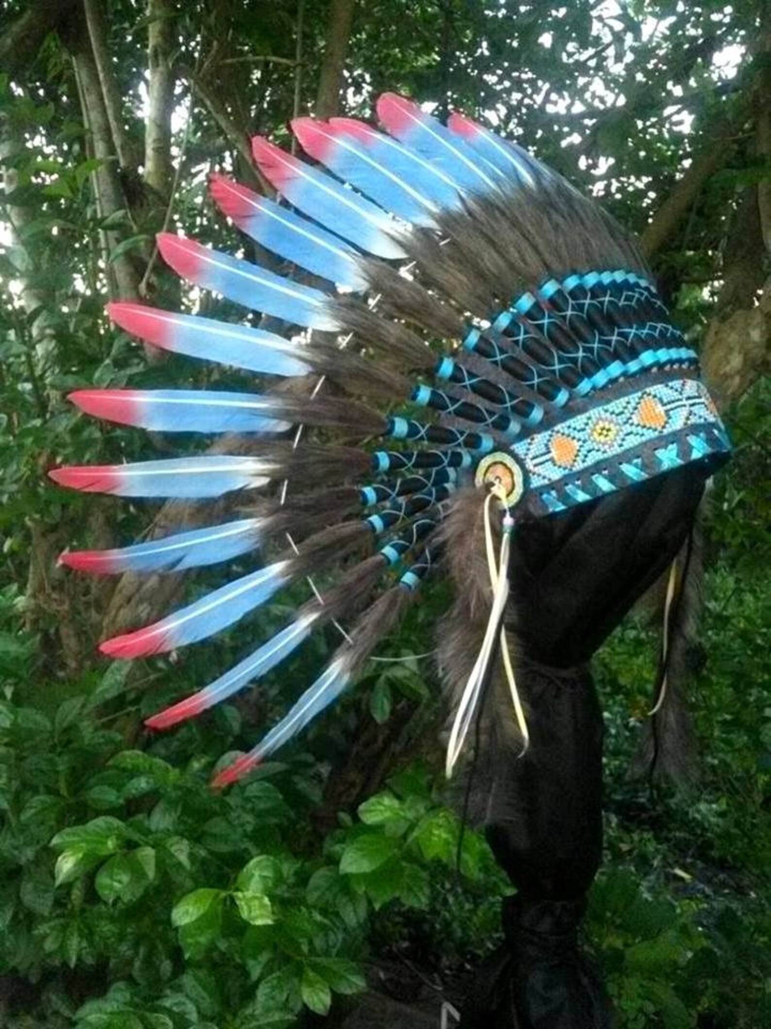 Indian Headdress Replica, Chief War Bonnet Costume, Native American ...