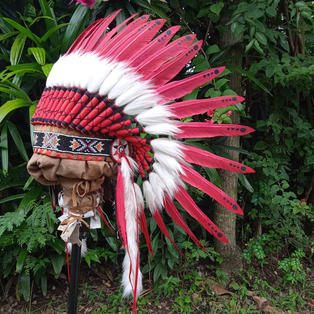 Indian Headdress Replica, Native American Warbonnet Style, Indian ...