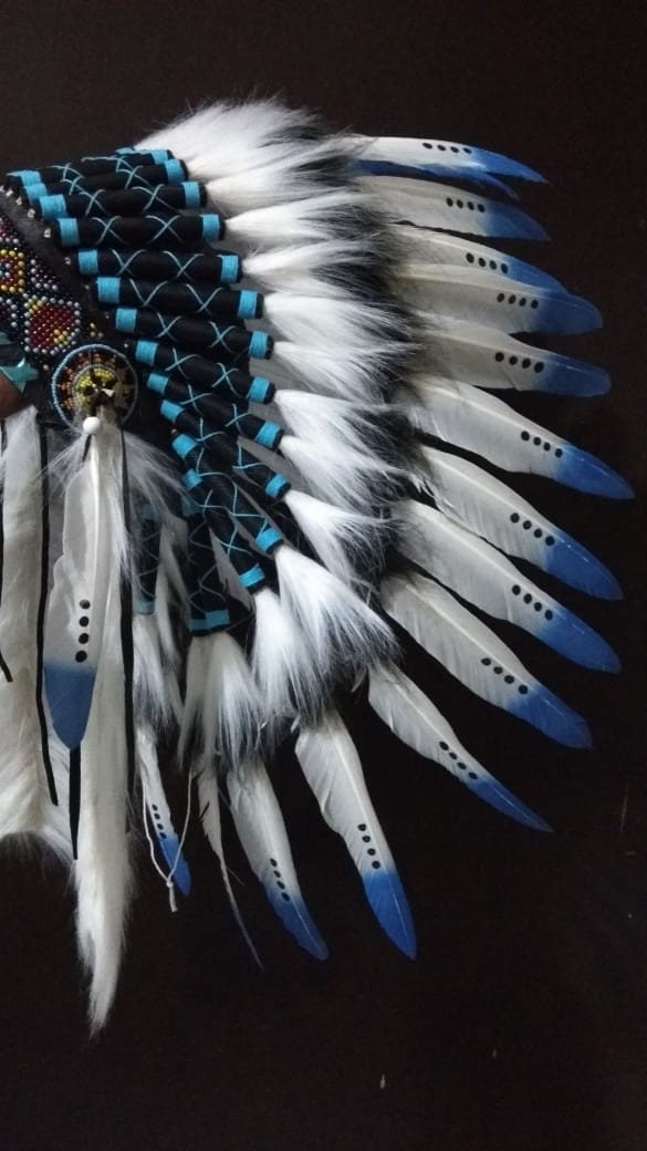 Custom Order Indian Feather Headdress Replica, Indian Headdress Replica ...