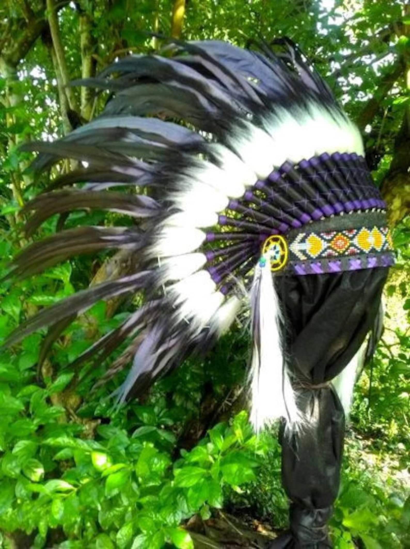 Kids Indian Headdress Replica, Kids Feather Headdress, Native American ...