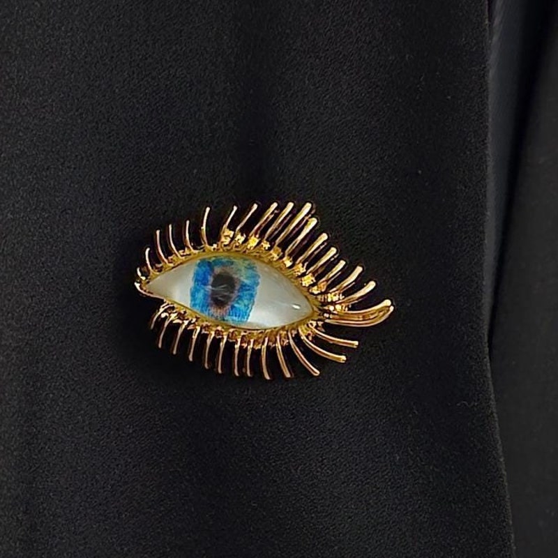 Evil Eye Brooch - Etsy