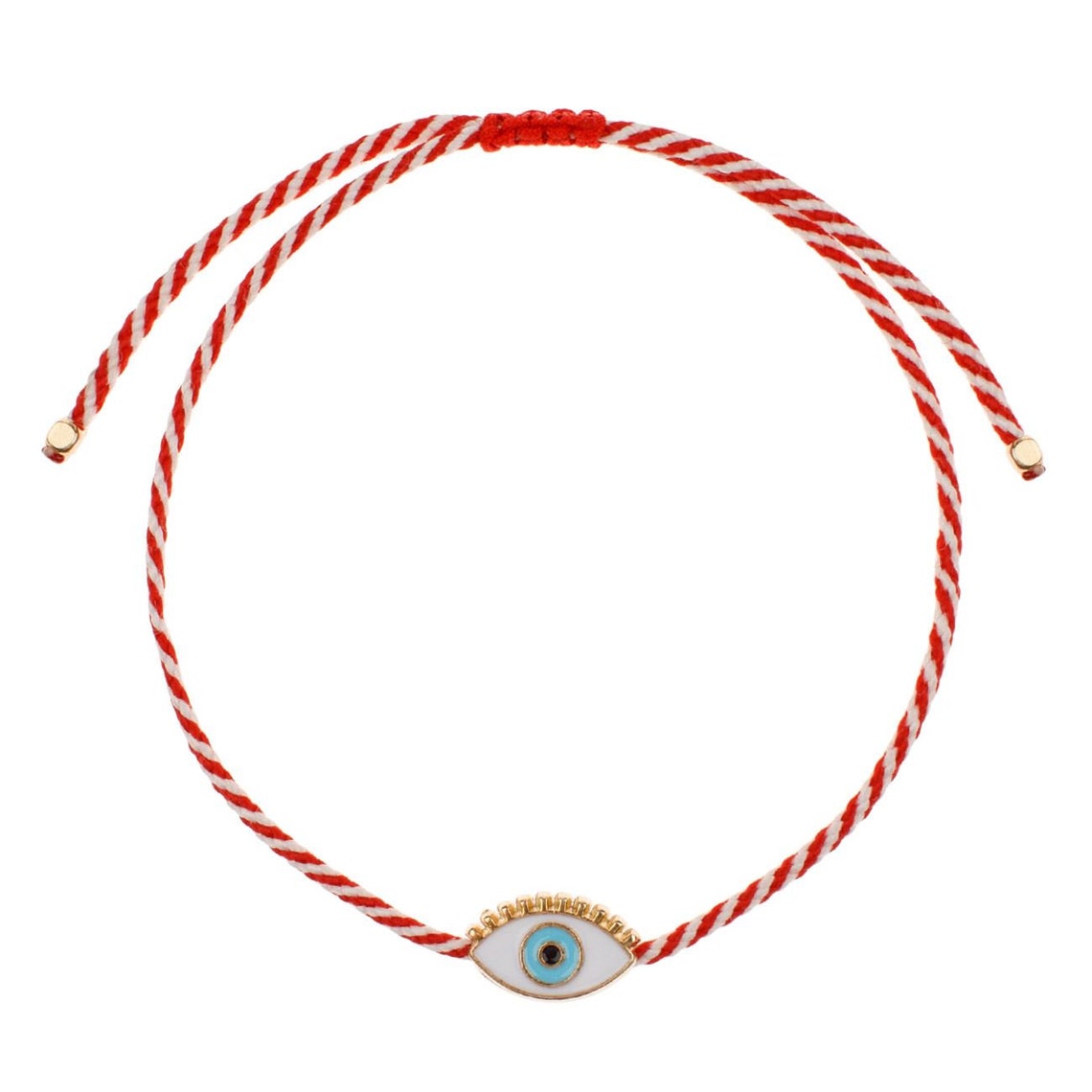 Martenitsa Bracelet With EVIL EYE Charm Μαρτιάτικο Spring March Martis ...