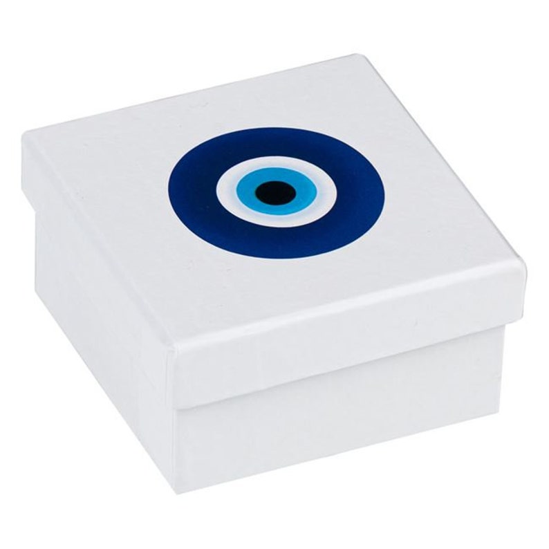 EVIL EYE Favor Gift Boxes Set White Blue Greek Traditional - Etsy