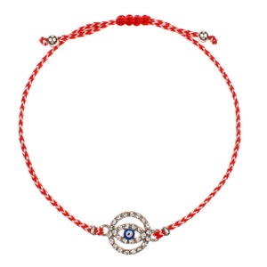 Martenitsa Bracelet With EVIL EYE Charm Μαρτιάτικο Spring March Martis ...