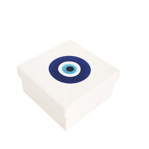 EVIL EYE Favor Gift Boxes Set White Blue Greek Traditional Small ...