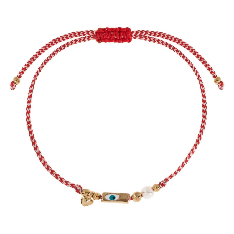 Martenitsa Bracelet With EVIL EYE Charm Μαρτιάτικο Spring March Martis ...