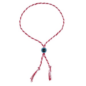Martenitsa Bracelet With EVIL EYE Charm Μαρτιάτικο Spring March Martis ...