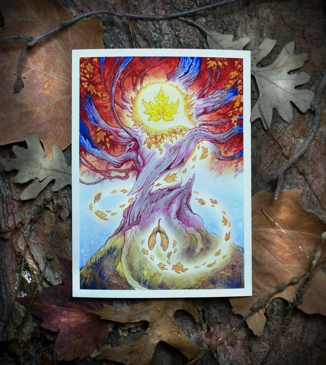 Fantasy Tree - Open Edition Art Print. “autumn; Changing of the Leaf ...