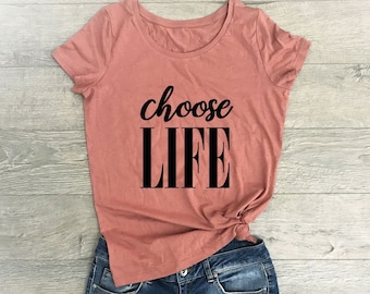 Choose life shirt | Etsy
