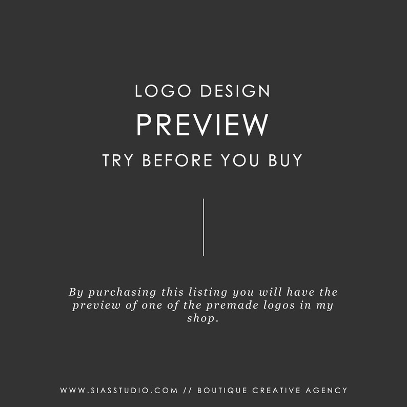 Your Logo Design Preview - Etsy