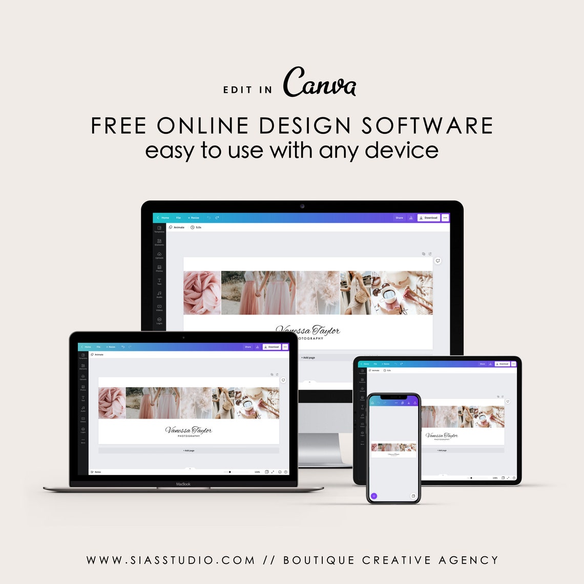 Facebook Cover Template for Canva, Customizable Facebook Cover ...