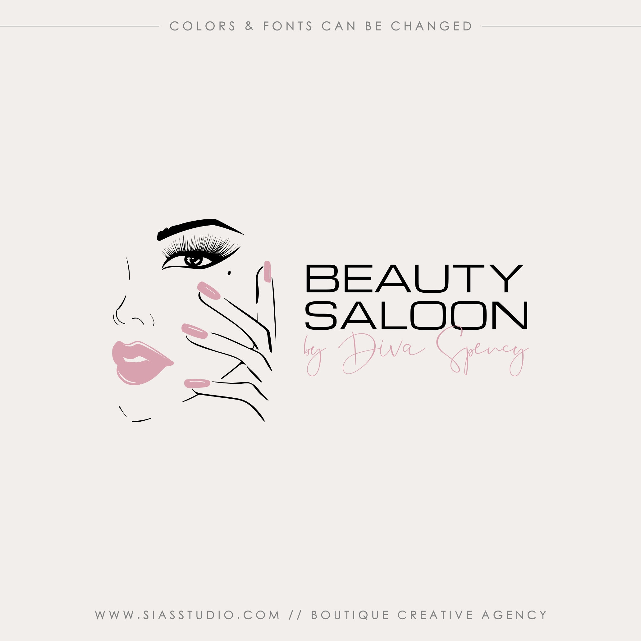 Logo design di bellezza, Logo nail art, Logo per salone di bellezza ...