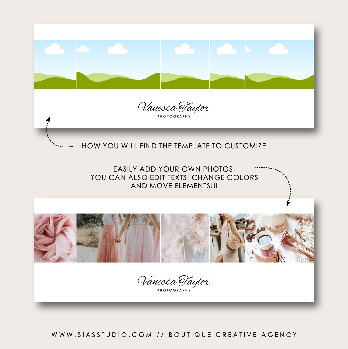 Facebook Cover Template for Canva Customizable Facebook | Etsy