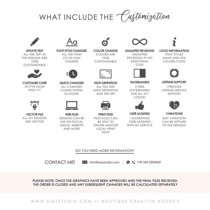 Logo Design Package, Premade Logo, Professional and Modern Logo ...