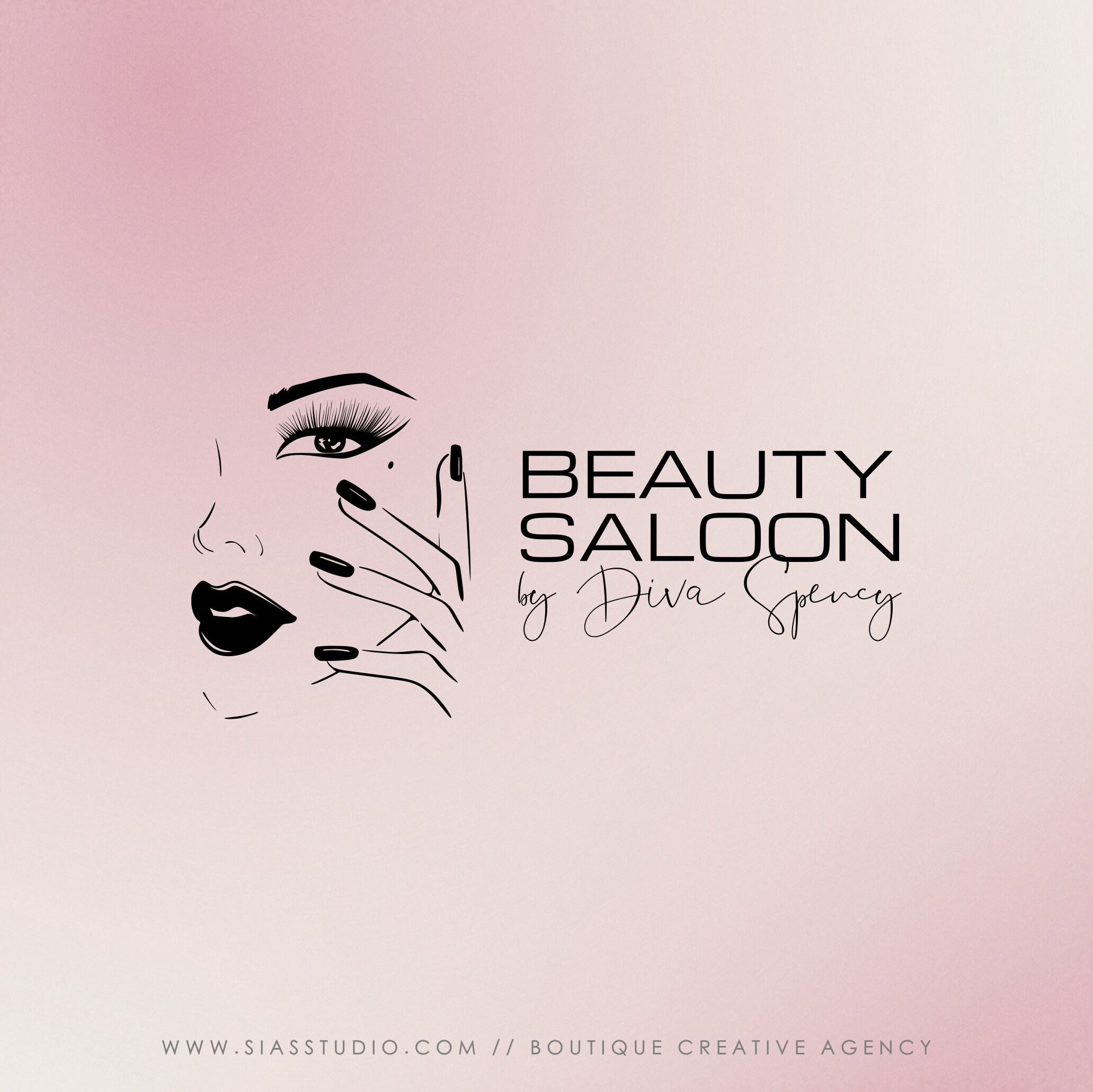 Logo design di bellezza, Logo nail art, Logo per salone di bellezza ...