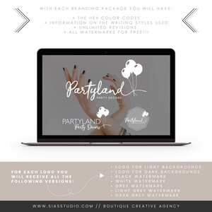 Premade Branding Package, Logo Design Kit, Logo for Events and Parties ...