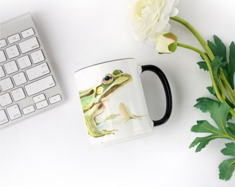 Cute Frog Mug Kawaii Frog Mug Frog Lover Frog Gift Frog - Etsy