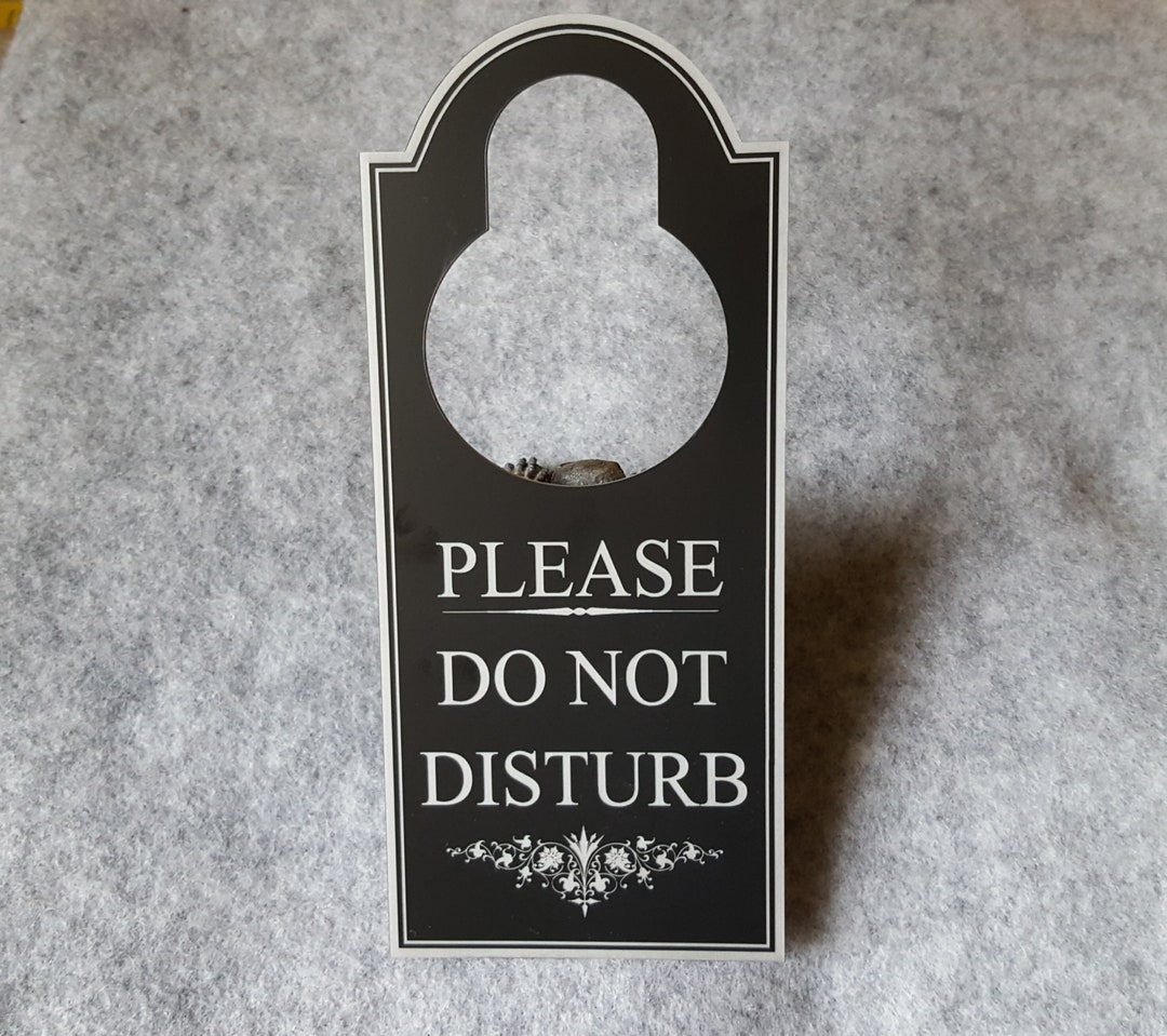 Please Do Not Disturb Door Knob Hanger - Home or Office Signs - Etsy