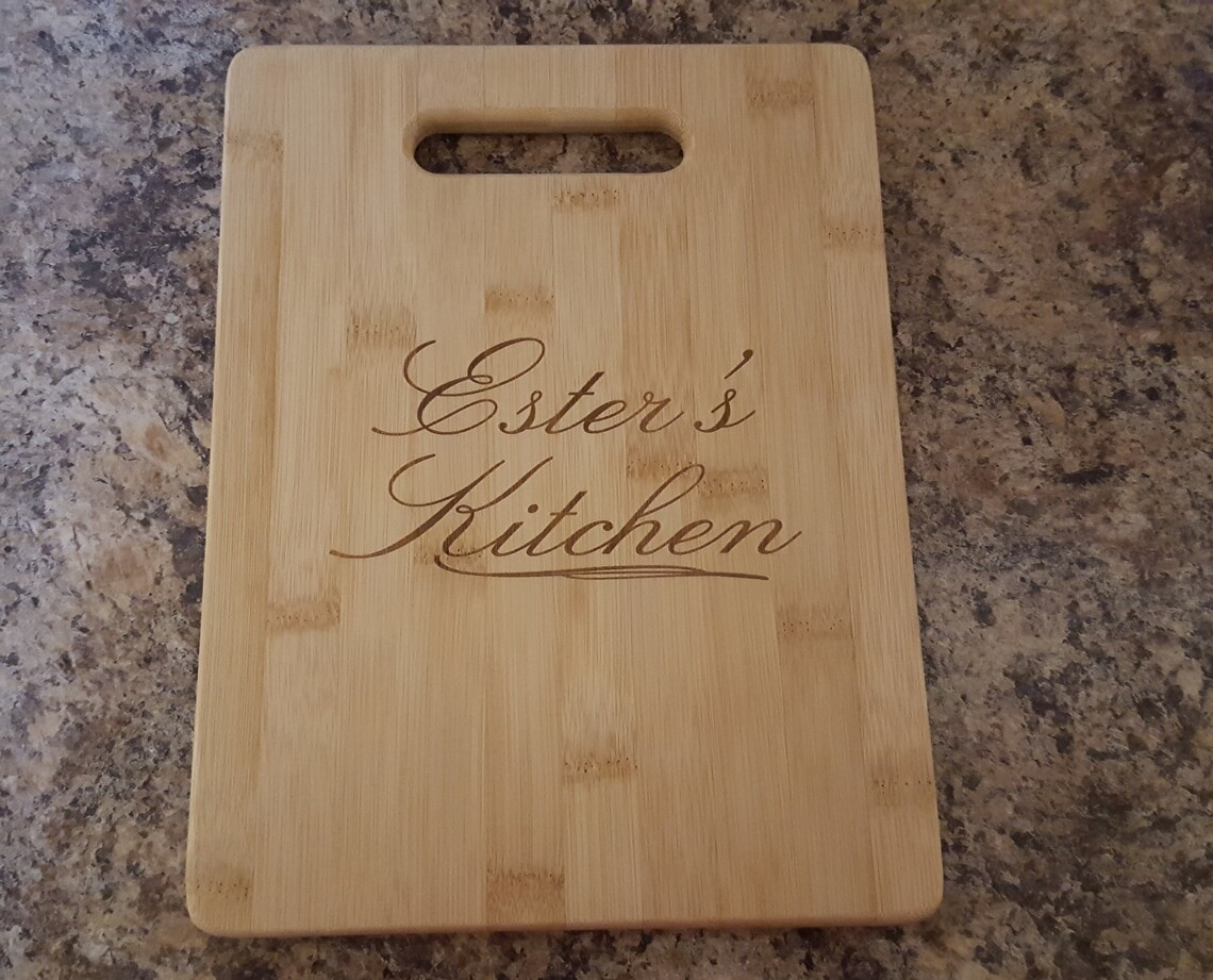 Personalized Bamboo Cutting Board/ Custom Kitchenware/ | Etsy