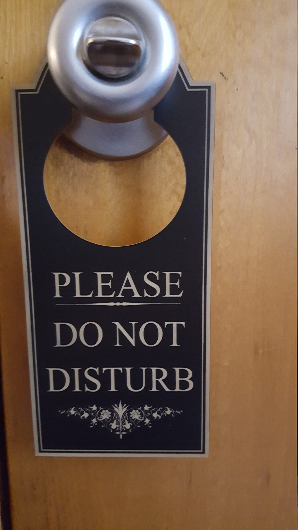 Please Do Not Disturb Door Knob Hanger - Home or Office Signs - Etsy