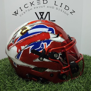 Custom Football Helmets. Paint, Hydro Dip and Spray Chrome. - Etsy