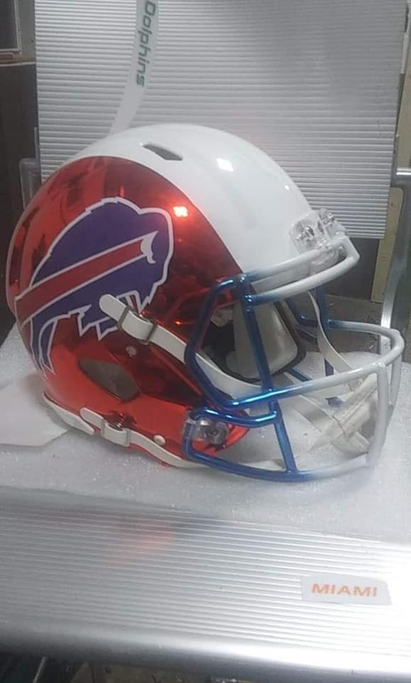 Custom Football Helmets. Paint, Hydro Dip and Spray Chrome. - Etsy