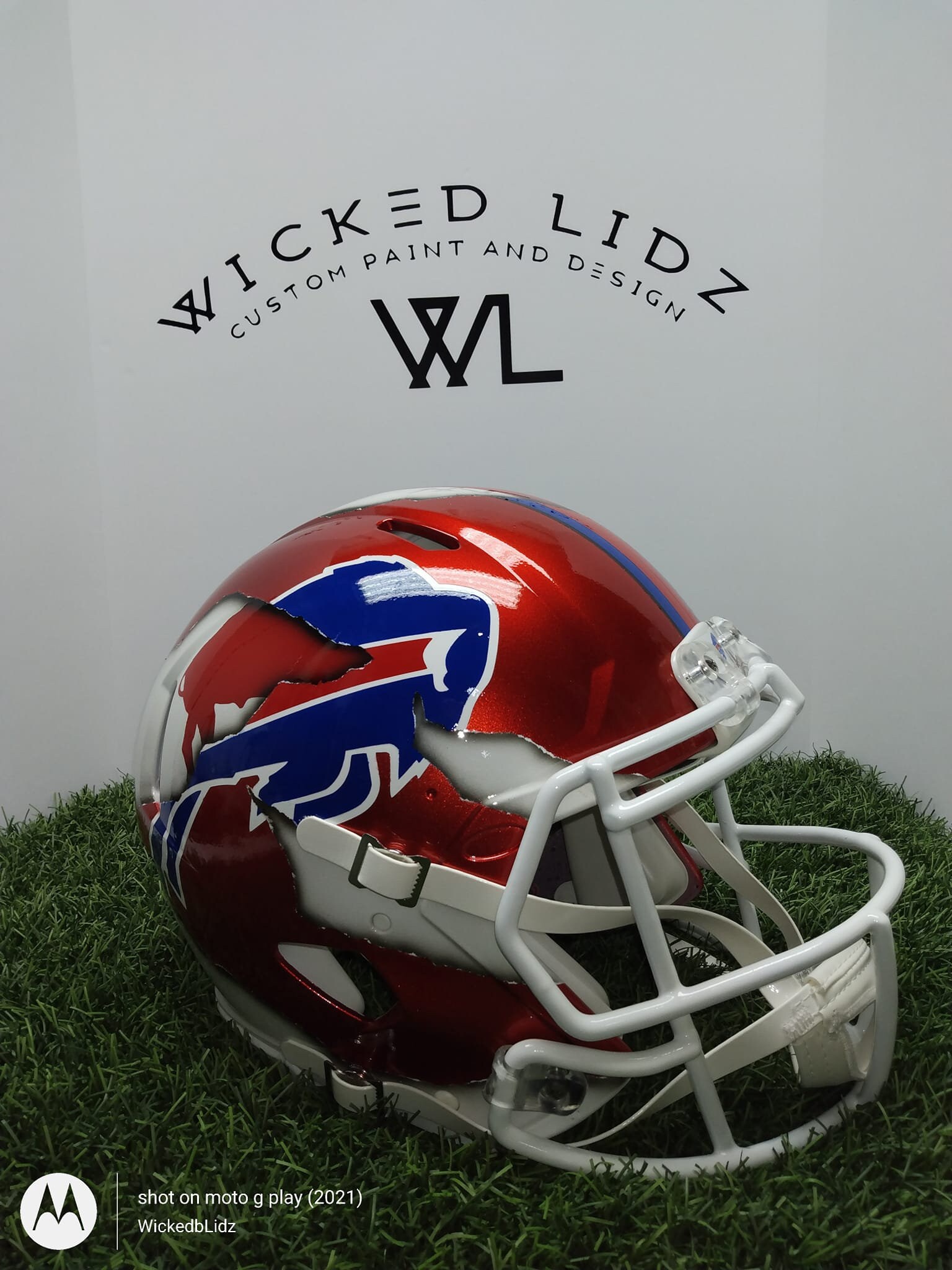 Custom Football Helmets. Paint, Hydro Dip and Spray Chrome. - Etsy