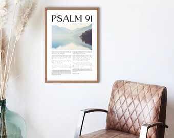 PSALM 91 PRAYER Poster, Instant Download, I Made, Digital Printable ...