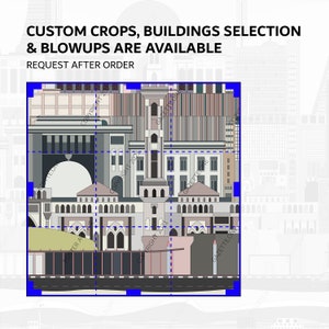 Manama Travel Poster, Bahrain City Print, Mosque Sketch, Heritage Study ...