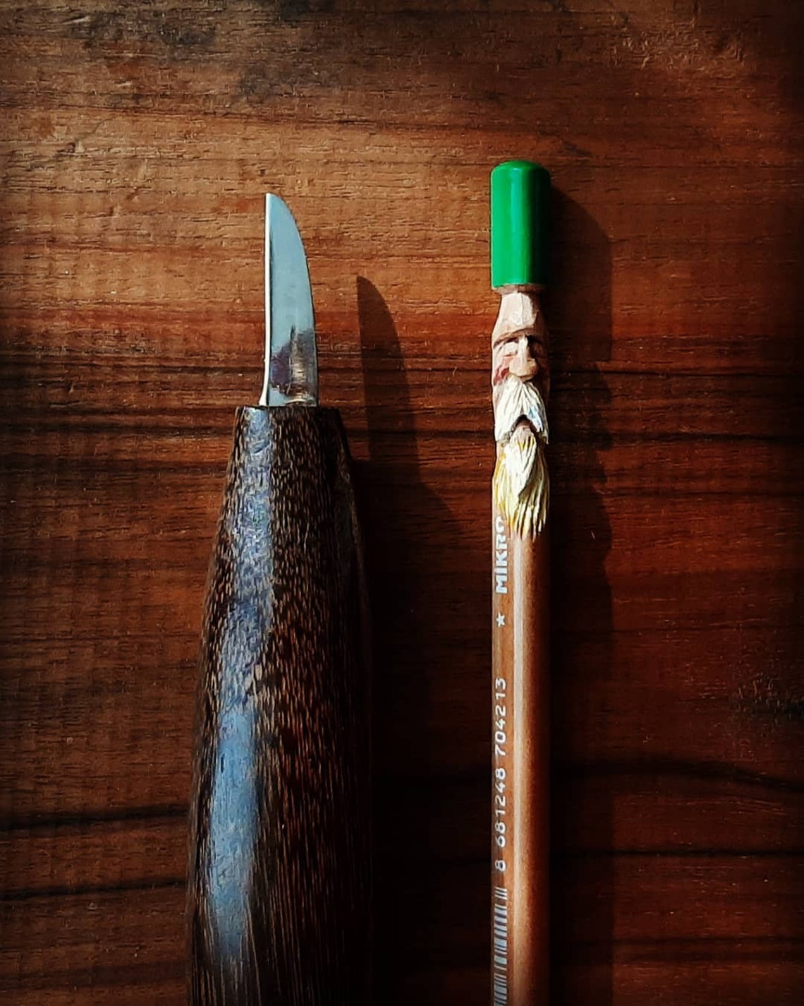 How to carve Wood-Spirit on pencils tutorial | Etsy