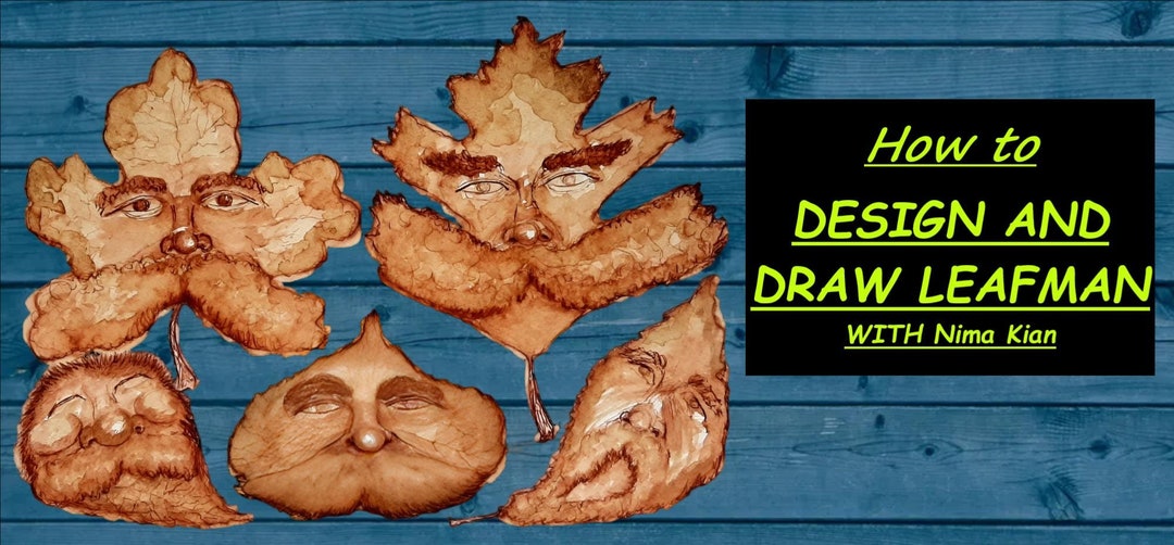 How to Design and Draw a Leafman With Nima Kian - Etsy
