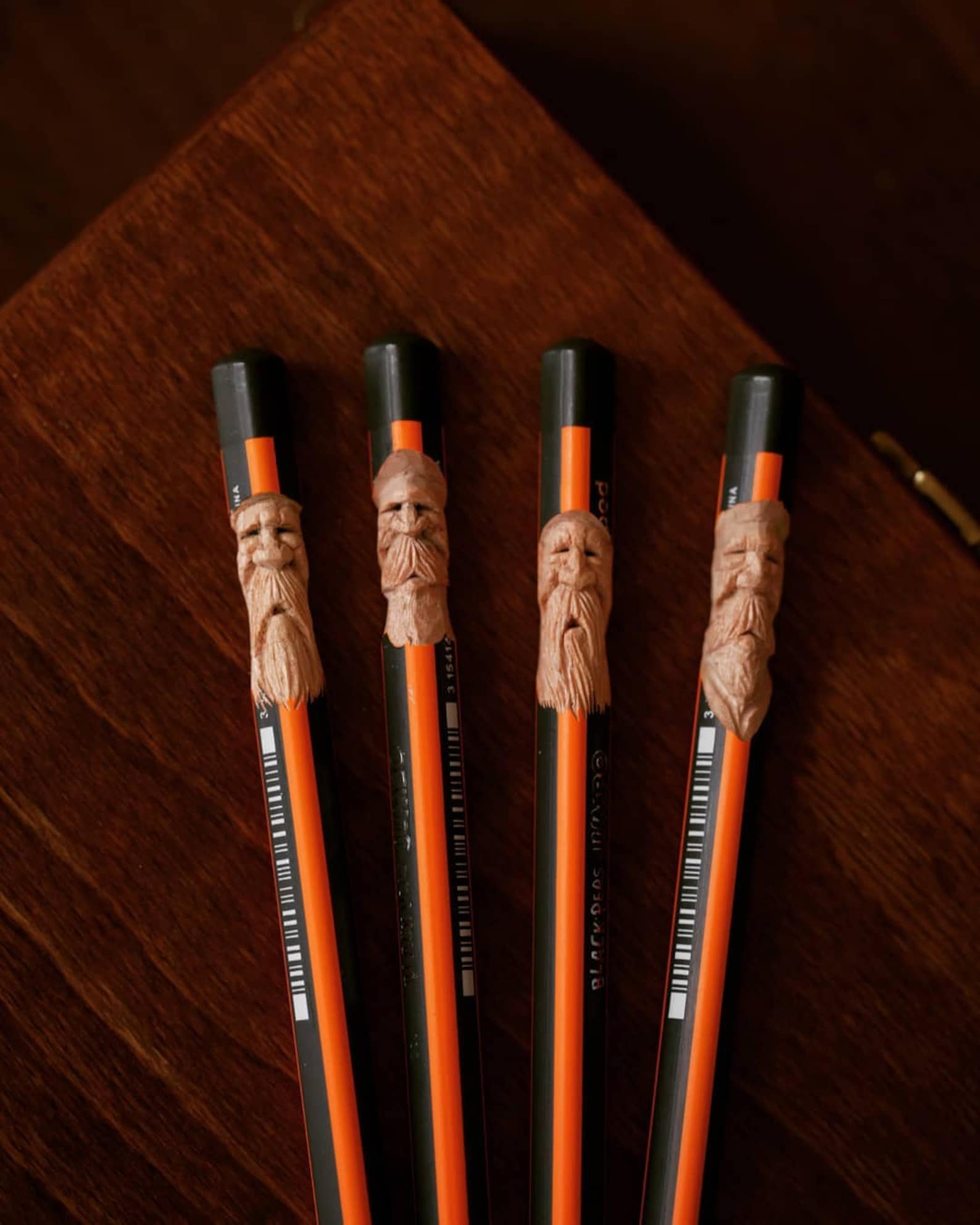 How to Carve Wood-spirit on Pencils Tutorial | Etsy