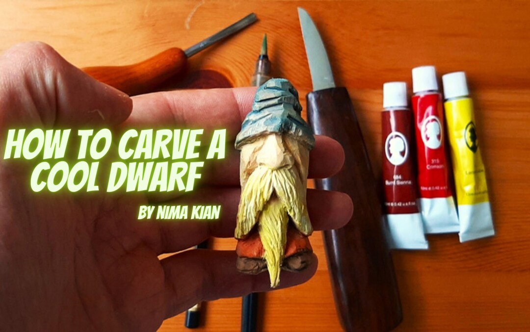 Dwarf Carving Tutorial: Easy Wood Whittling (video & Pattern) - Etsy