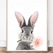 Bunny Rabbit Print Funny Rabbit Print Baby Animal Nursery - Etsy