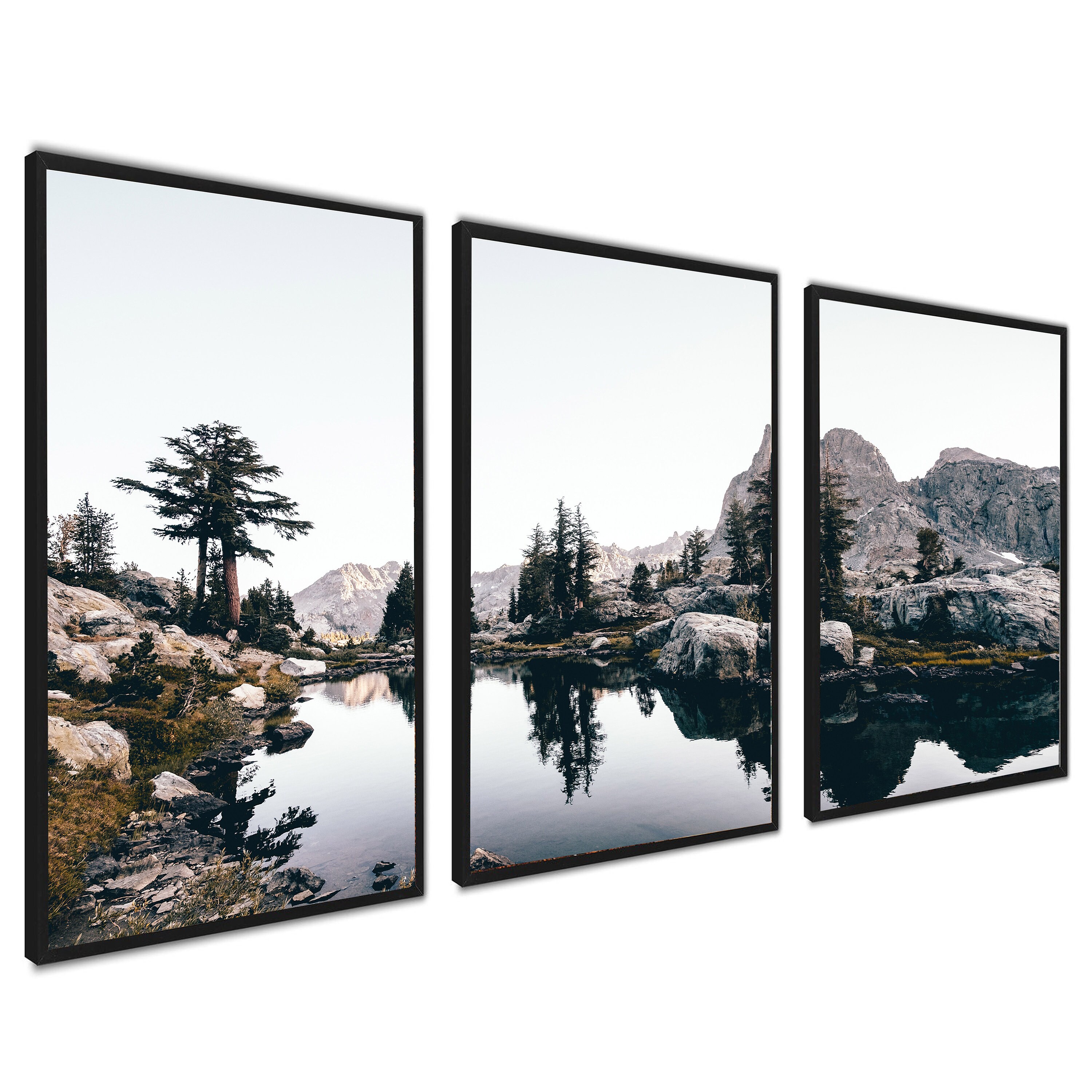 Natur 3-teiliges Wandbild Berge LeinwandBild Wandset Große | Etsy