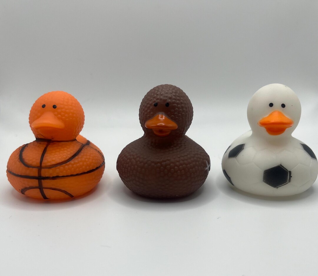 Custom Sport Rubber Duck, Football Duck With Name, Football Team Duck ...