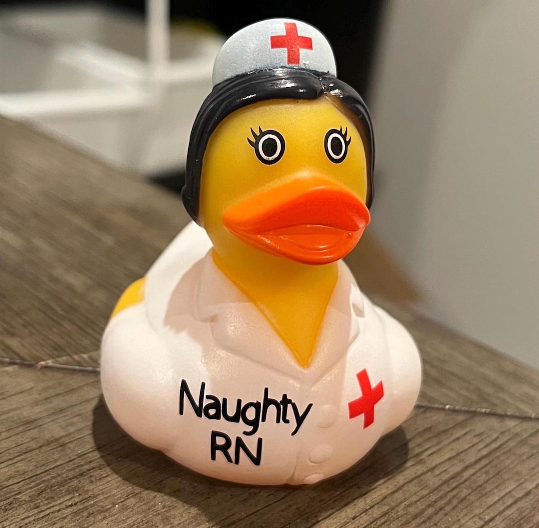 Personalized Nurse Rubber Duck, Custom Gift for Nurse, Small Gift for ...